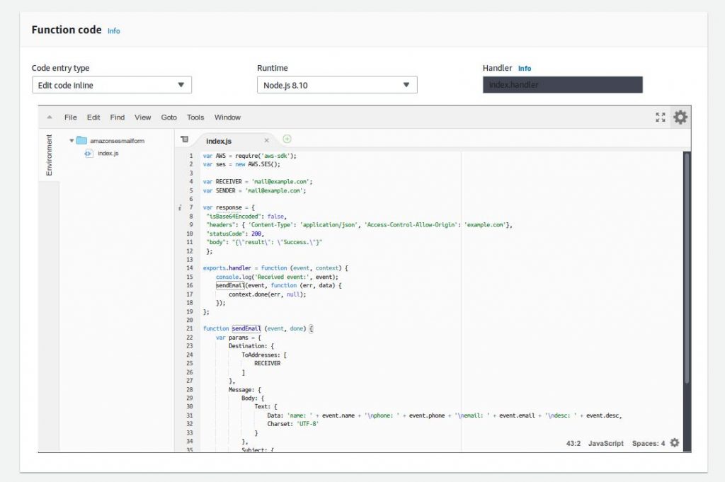 Build Serverless Contact Forms For Amazon S3 Static Websites With Aws Lambda Amazon Api Gateway